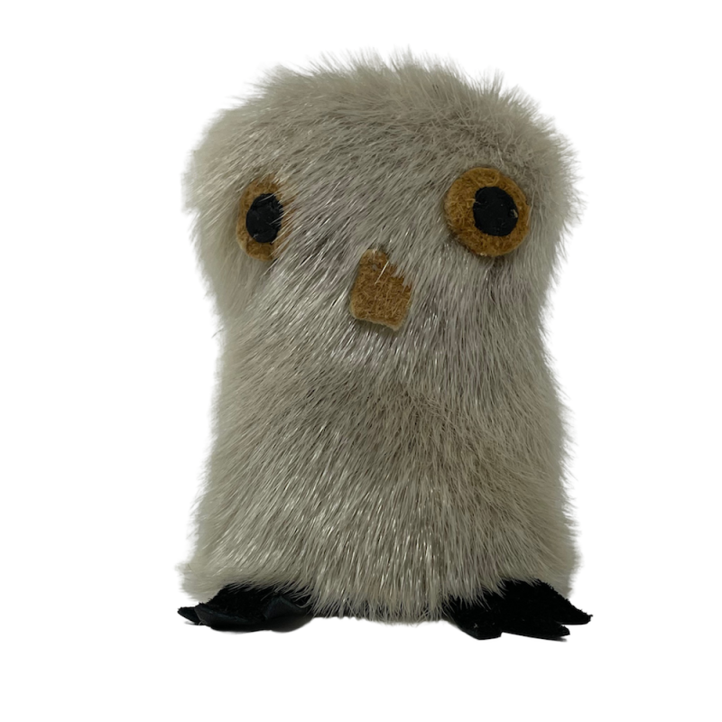 Seal Fur Ookpik (Little Snowy Owl) - Proudly Indigenous Crafts & Designs