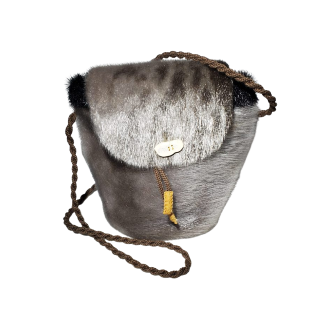 (Sold)Ring Seal Skin And Moosehide Bottom Purse (Sold)Ring Seal Skin And Moosehide Bottom Purse